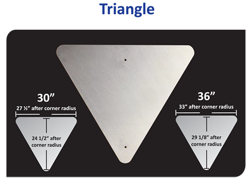 Triangle Sign Blanks | Signi Aluminium